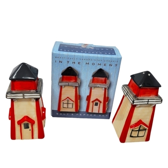 Dining | Lighthouse Salt Pepper Shakers Lisa Audit Hand Painted Ceramic ...